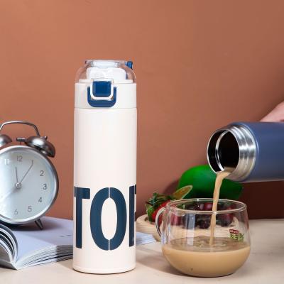 China Custom Logo 500ml Stainless Steel Water Bottle for Women Classic Design Straight Cup 316 Inner Liner for sale