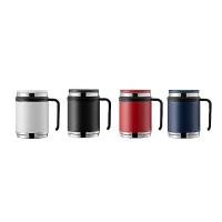 China 316 Stainless Steel Double Wall Vacuum Coffee Travel Mug 500ml with Handle for sale