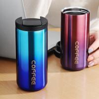 China Vacuum Engraved Logo Direct Drinking Stainless Steel Tea Bottle 500ml for sale