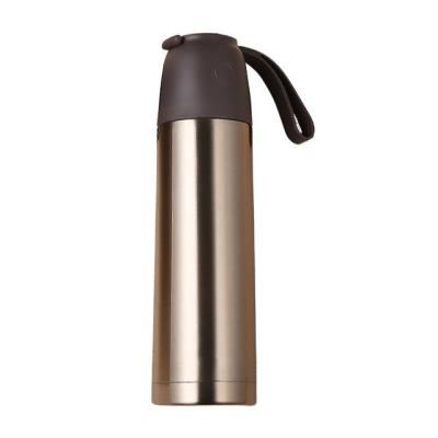 China 500ml Stainless Steel Double Wall Vacuum Flask Water Bottle with Lid Cup for Adults Sport for sale