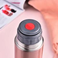 China 500ml Stainless Steel Double Wall Vacuum Flask Water Bottle with Lid Cup for Adults Sport for sale