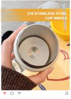 China 316 Stainless Steel Vacuum Insulated Water Bottle 500ml Portable Coffee Mug with Straw for sale