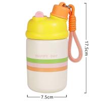 China 316 Stainless Steel Vacuum Insulated Water Bottle 500ml Portable Coffee Mug with Straw for sale