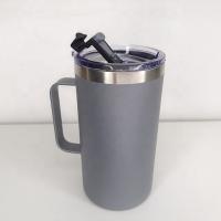 China Customized Vacuum Stainless Steel Coffee Mug With Handgrip 12-24 Hours Insulation for sale