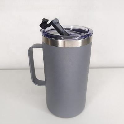 China Customized Vacuum Stainless Steel Coffee Mug With Handgrip 12-24 Hours Insulation for sale