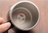 China 304 Stainless Steel Coffee Milk Mixing Cup with Magnetic Mug and Self Stirring Function for sale