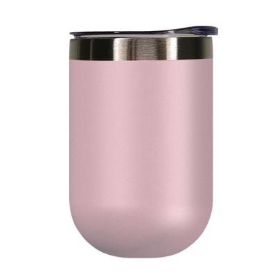 China 350ml 304 Stainless Steel Wine Tumbler Vacuum Insulated for Outdoor Travel Camping for sale