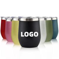 China 304 Stainless Steel Insulated Egg Shaped Mug 350ml with PP Food Grade Lid for Camping Outdoor Travel for sale