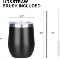 China 304 Stainless Steel Insulated Egg Shaped Mug 350ml with PP Food Grade Lid for Camping Outdoor Travel for sale