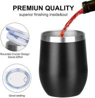 China 304 Stainless Steel Insulated Egg Shaped Mug 350ml with PP Food Grade Lid for Camping Outdoor Travel for sale