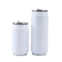 China Double Wall Stainless Steel Soda Can Tumbler 12oz 17oz with Straw Lid Beverage Holder for sale