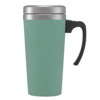 China 16oz Insulated Stainless Steel Travel Mug with Handle Custom Color Options for sale