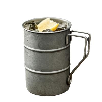 China 380ml 304 Stainless Steel Travel Camping Coffee Mug Portable Beer Cup for Outdoor Water for sale