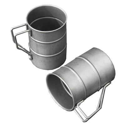 China 304 Stainless Steel Beer Mug 380ml with Handle Durable Pint Cup for sale