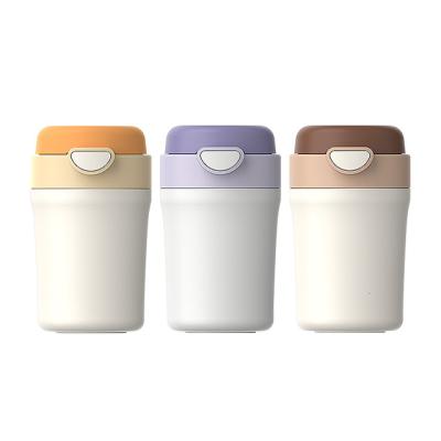 China Jinmi 380ml Stainless Steel Vacuum Travel Mug Non Spill Suction Cup Portable Double Drink Leisure Cup for sale