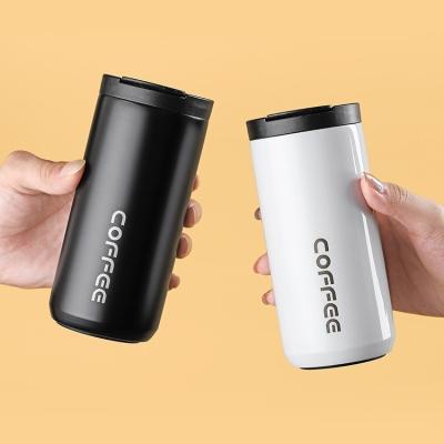 China Custom Logo Stainless Steel Vacuum Coffee Cup 350ml 500ml Insulated Thermos for Hot and Cold Drinks for sale