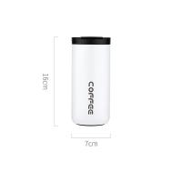 China Custom Logo Stainless Steel Vacuum Coffee Cup 350ml 500ml Insulated Thermos for Hot and Cold Drinks for sale
