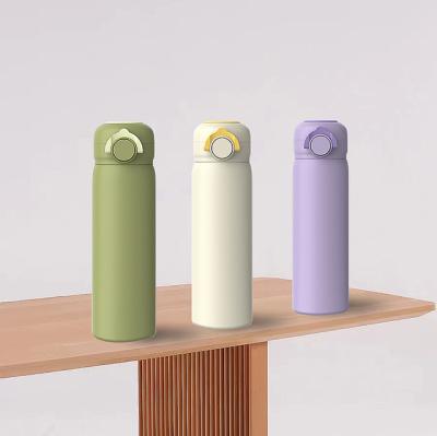 China Pressing Type Thermal Insulation Vacuum Stainless Steel Water Bottle with Handle for sale