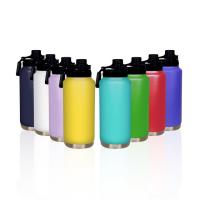 China 304 Stainless Steel Double Wall Insulated Water Bottle 1000ml Vacuum Flask for Outdoor Travel for sale