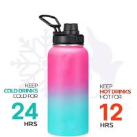 China 22oz Stainless Steel Water Bottle 750ml Vacuum Insulated Tumbler for Kids Adults Outdoor Sports for sale