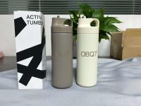 China Anti-Corrosion Coated 550ml Vacuum Insulated Stainless Steel Water Bottle with Double Handle Cover for sale