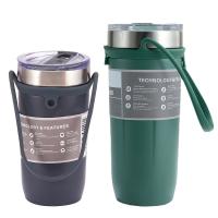 China Custom 550ml 18oz Stainless Steel Travel Mug Tumbler with Silicone Sleeve for sale
