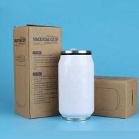 China American Style 350ml 500ml Stainless Steel Soda Can Tumbler with Straw Cola Can Custom for sale