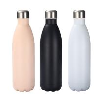 China Stainless Steel Insulated Water Bottle 1 Liter Reusable with Lid for Sport for sale