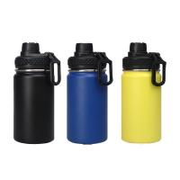 China Double Walled Stainless Steel Water Flask 500ml with Handgrip Custom for Party Travel for sale