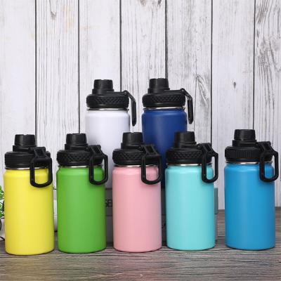 China Stainless Steel Sports Water Bottle 500ml Direct Drinking Lid for Home Office Hotel for sale