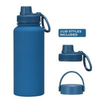 China 1L American Style Large Mouth Vacuum Flask 304 Stainless Steel Insulated Water Bottle Custom Logo for sale