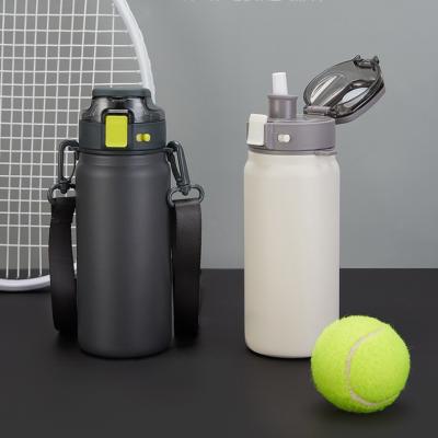 China 304 Stainless Steel Vacuum Insulated Water Bottle 600ml Sport with 2 Lids for sale