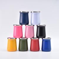 China 8oz 304 Stainless Steel Vacuum Insulated Tea Mug Vintage Hammer Paint Cup for sale