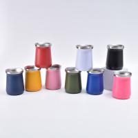 China 8oz 304 Stainless Steel Vacuum Insulated Tea Mug Vintage Hammer Paint Cup for sale