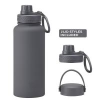 China 1L Stainless Steel Vacuum Flask Water Bottle 304 Inside 201 Outside with Handle 1000ml for sale