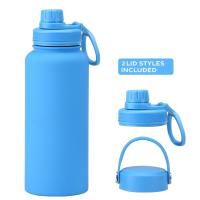 China 1L Stainless Steel Vacuum Flask Water Bottle 304 Inside 201 Outside with Handle 1000ml for sale