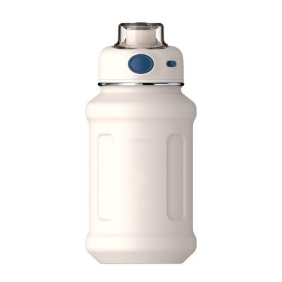 China Custom Stainless Steel Powder Coated Thermal Water Bottle 620ml 950ml with Straw Lid Handle for sale