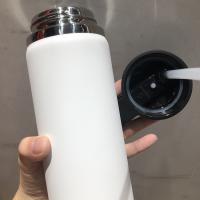 China 304 Stainless Steel Vacuum Insulated Gym Water Bottle 750ml with Picture Straight Drink Lid for sale