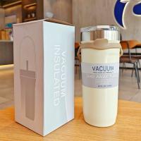 China Custom Logo 710ml Double Wall Stainless Steel Coffee Tumbler Insulated Portable for sale
