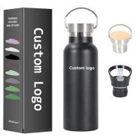 China 304 Stainless Steel Double Wall Vacuum Flask 500ml 600ml 750ml Sport Water Bottle for Travel for sale