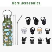 China 304 Stainless Steel Double Wall Vacuum Flask 500ml 600ml 750ml Sport Water Bottle for Travel for sale