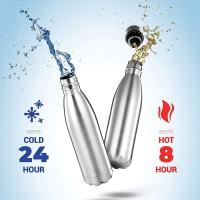 China 500ml Capacity Double Wall Stainless Steel Vacuum Flask for Keeping Drinks Hot or Cold for sale