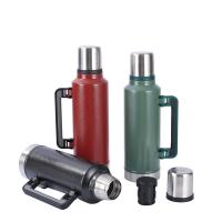 China 304 Stainless Steel Double Wall Vacuum Travel Pot 1400ml 1900ml Portable Insulated Car Kettle for sale
