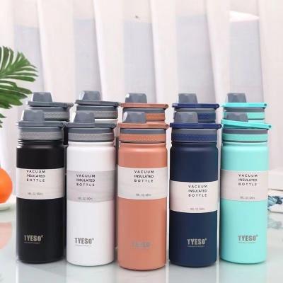 China Double Wall 304 Stainless Steel Vacuum Cup 530ml 750ml Leak Resistant Thermal Mug for Outdoor for sale