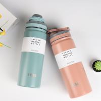 China Customized Double Wall Vacuum Insulated Sport Water Bottle 530ml 750ml Stainless Steel for sale