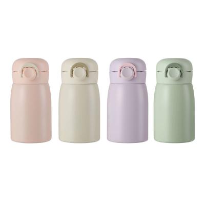 China 304 Stainless Steel 350ml Cartoon Thermos Bottle with Bounce Lid Hot Drink for sale