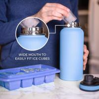 China 32oz Double Wall Stainless Steel Flask Sports Bottle with Handle Lid Vacuum Water Bottle for sale