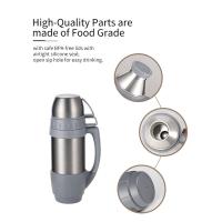 China 1200ml Food Grade Stainless Steel Vacuum Flask Double Wall Insulated Outdoor Water Bottle for sale