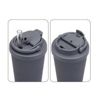 China 710ml Stainless Steel Vacuum Tumbler with Lid Travel Straw Mug Custom Logo for sale