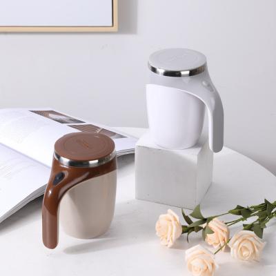 China Customizable 380ml Electric Milk Frother Mug Warmer Stainless Steel Coffee Cup for sale